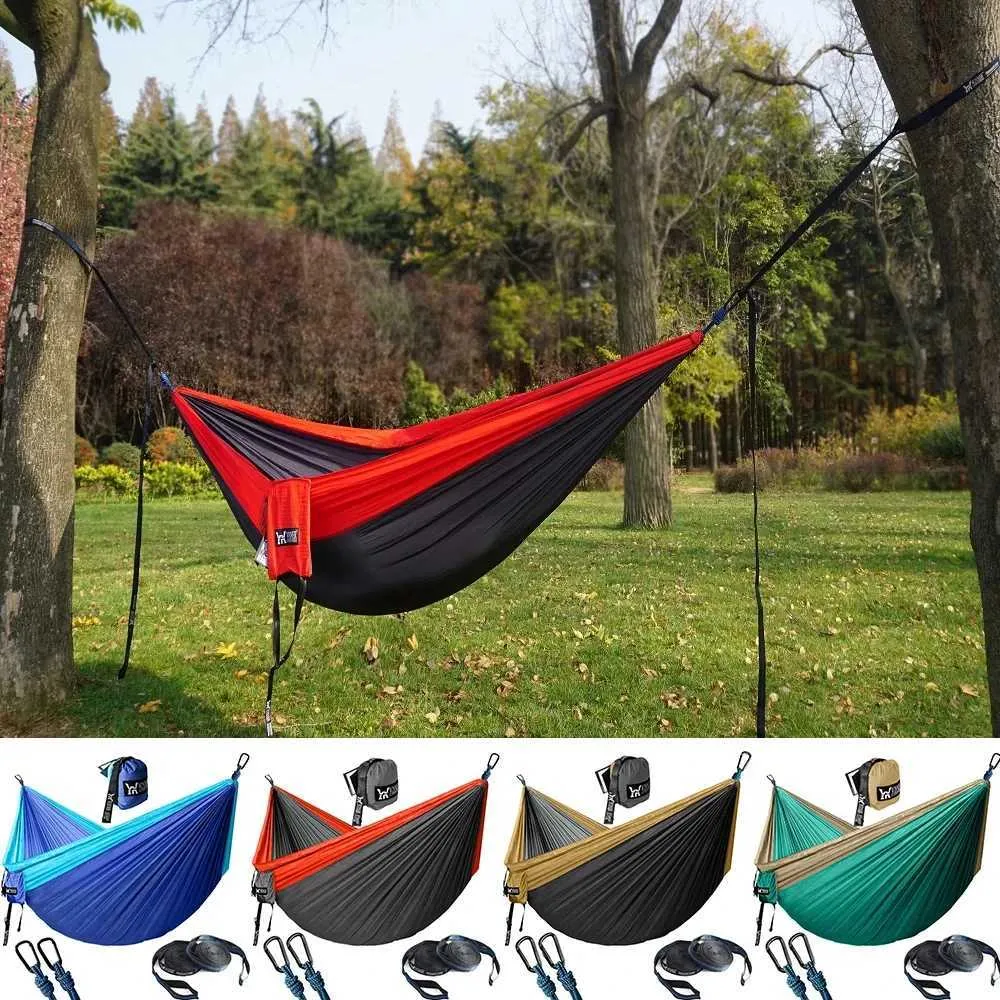 High Strength Nylon Travel Hammock For Outdoor Adventures Doub Person ...