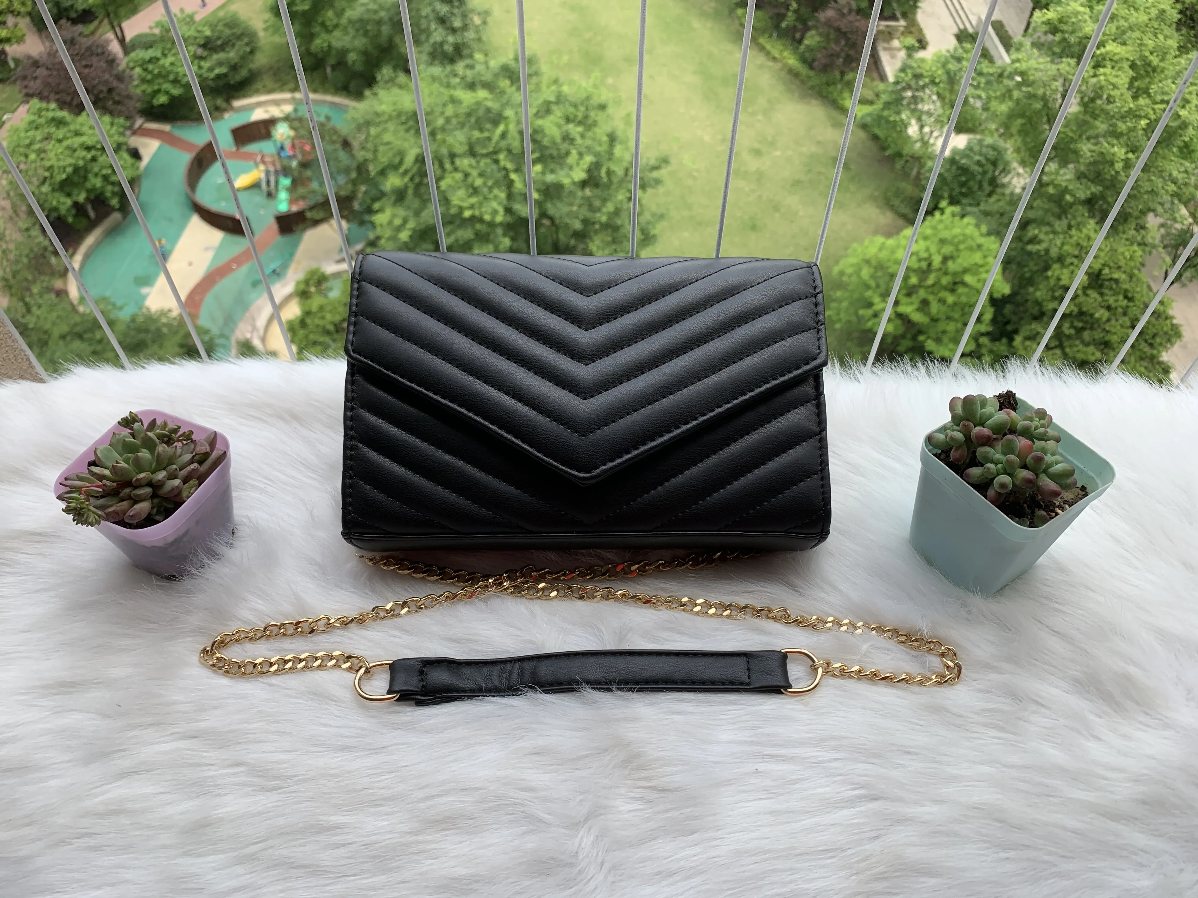 Designer Caviar Crossbody Bag With Flap Small Black Crossbody Purse And ...