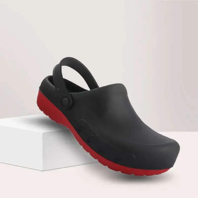Non Slip Waterproof Kitchen Shoes: Comfortable Chef Clogs for Men - Big ...