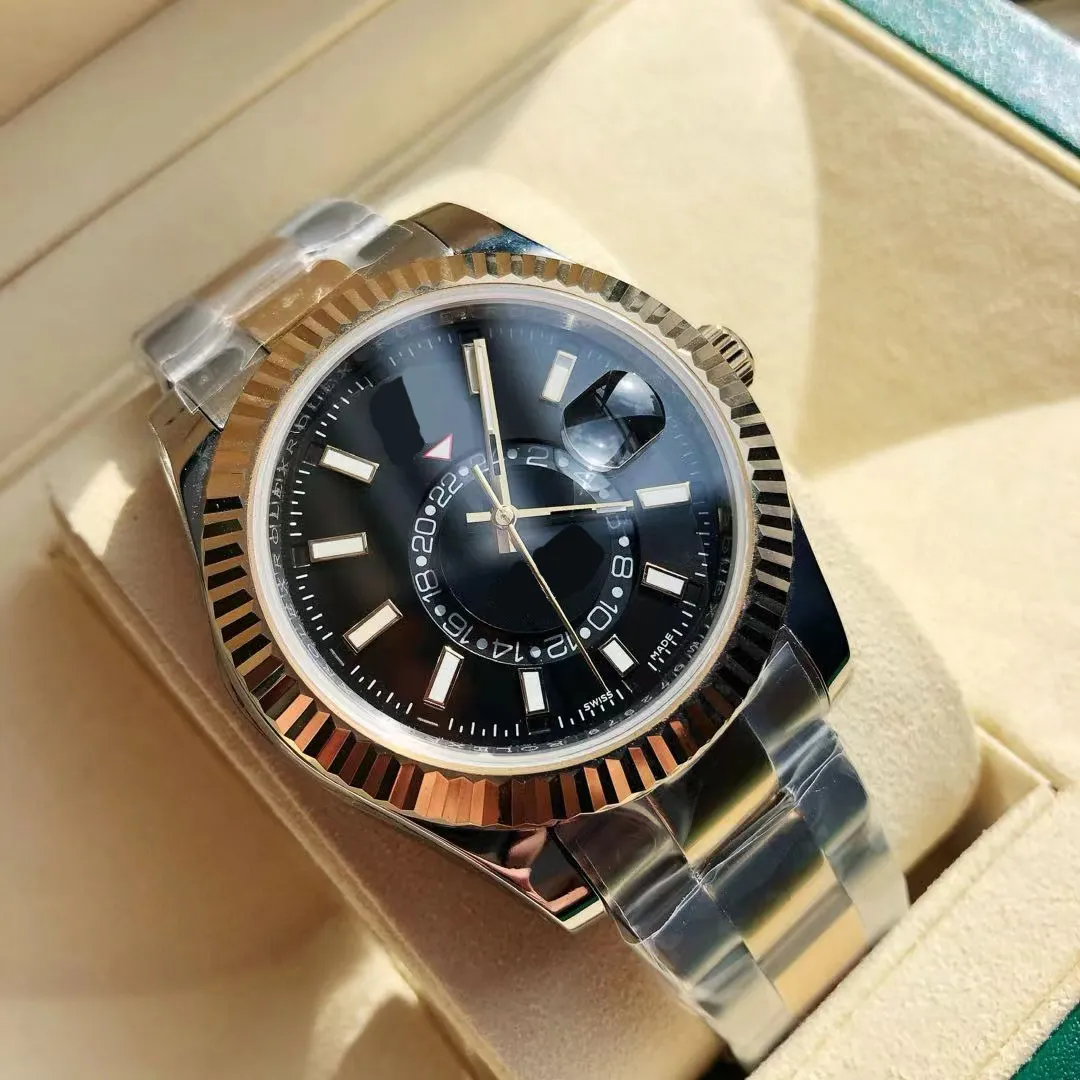 Rolex Sky Dweller Mens Mechanical Watch 42mm Steel Strap Luxury ...