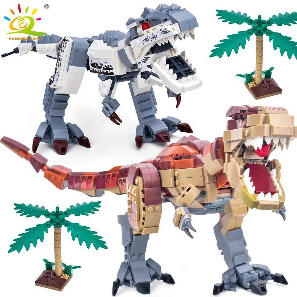 Jurassic Indominus Rex & Triceratops Dinosaur Building Blocks Set City ...