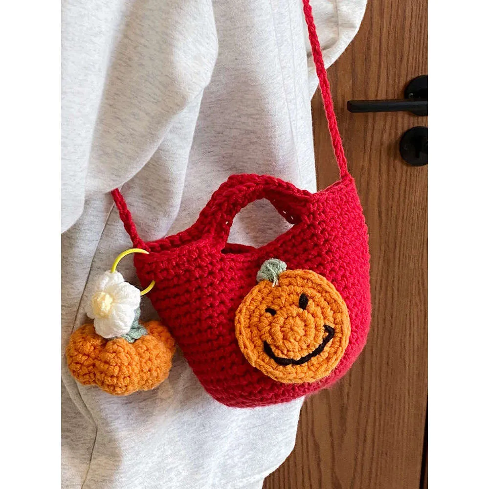 Knitted Halloween Pumpkin Purse & Santa Claus Bags - Best Seller! Shop ...