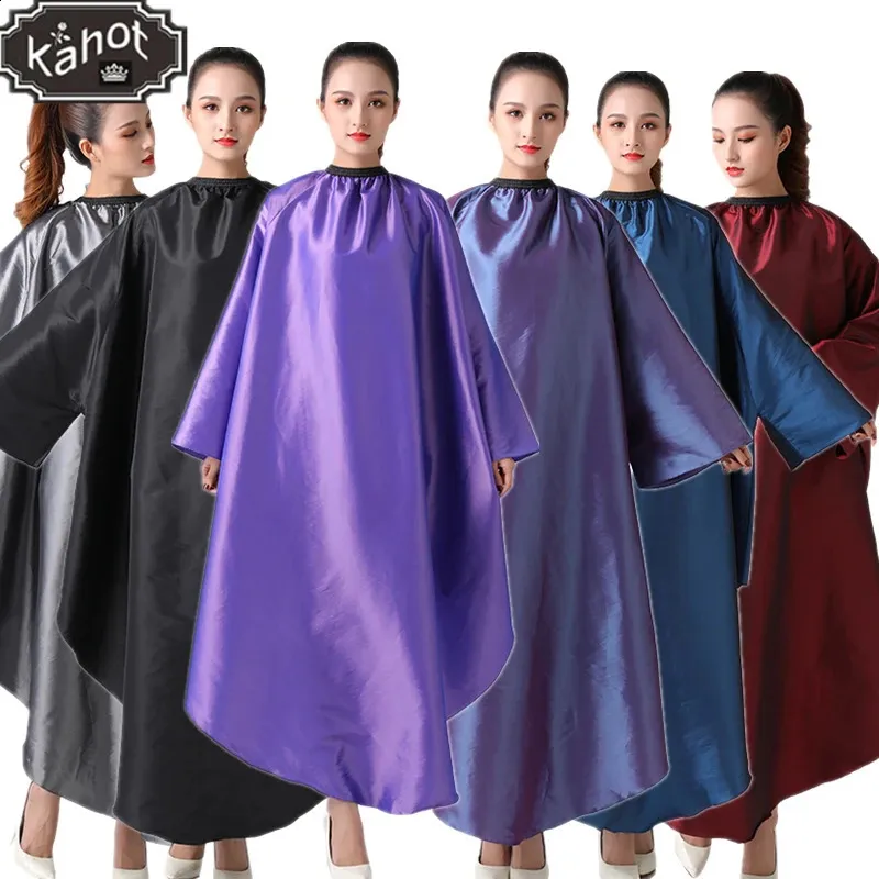 Salon Professional Hairdressing Barber Apron with Sleeves: Non-Stick ...