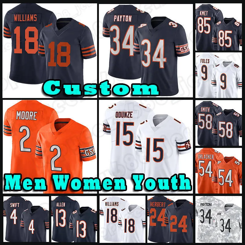 Rome Odunze, Caleb Williams, Walter Payton, Dick Butkus, DJ Moore ...