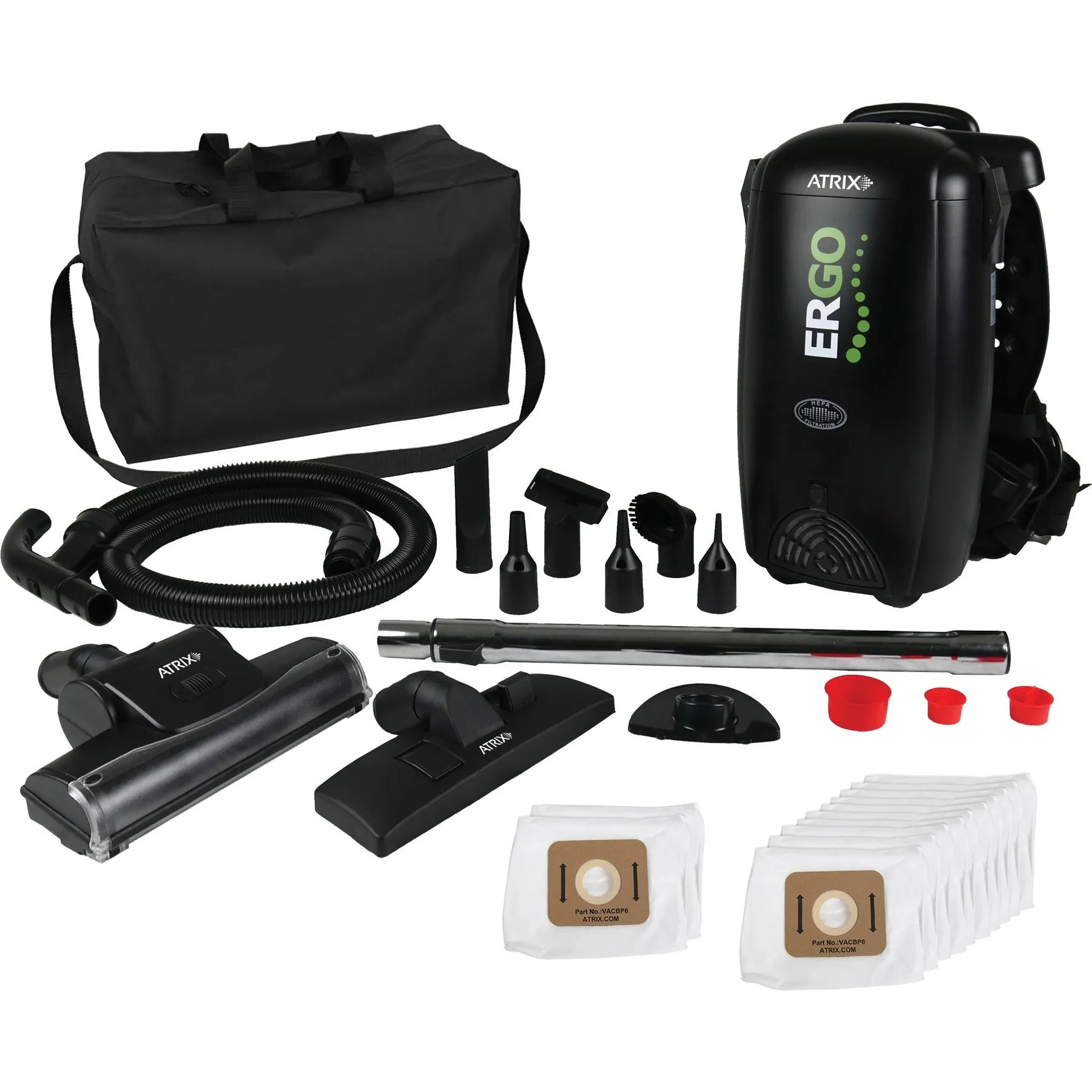 Ergonomic 8-Quart Commercial Backpack Vacuum Cleaner - Lightweight ...