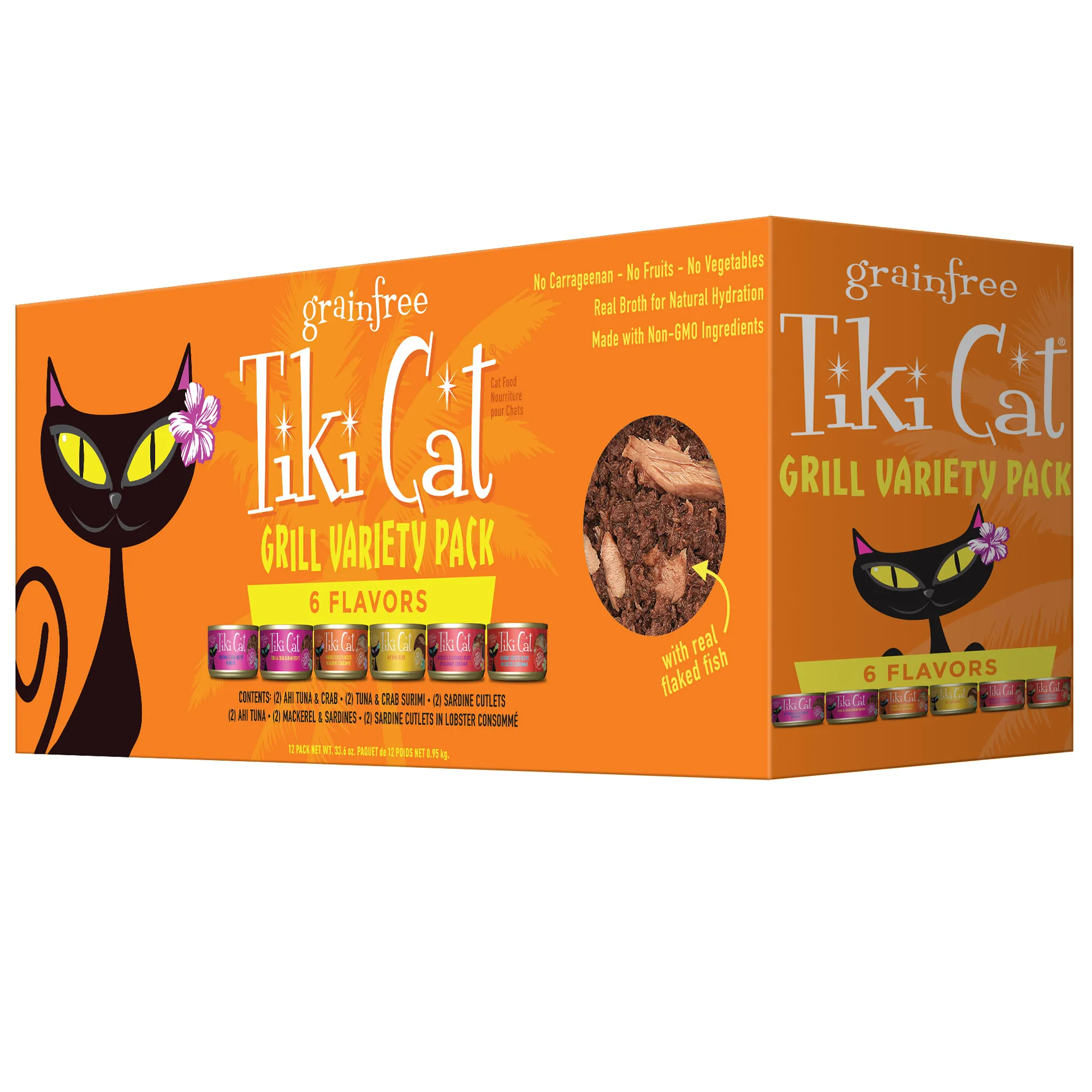 Gourmet Grill Cat Food Variety Pack - 12 x 2.8oz Cans, High Protein ...