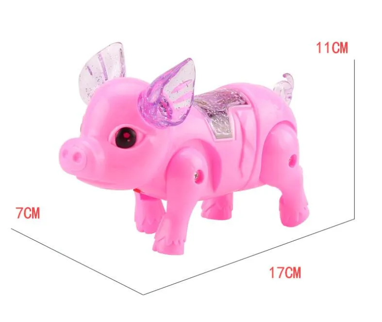 Light Up Skipping Rope Pig Toy: Musical Walking Action With Glowing ...
