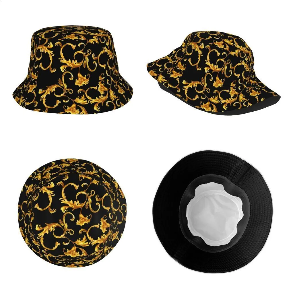 Woman Man Bob Hat Gold Baroque Bucket Hat Cap - Birthday Gift Idea from ...