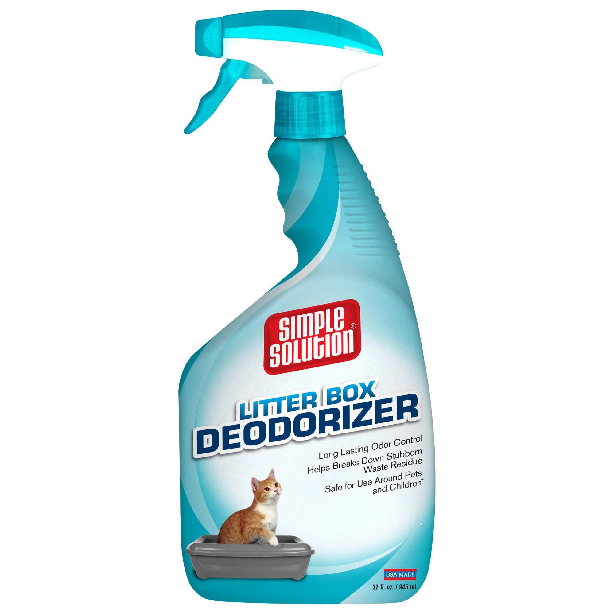 Simple Solution Cat Litter Box Deodorizer Spray 32 Fl. Oz. Odor Control ...