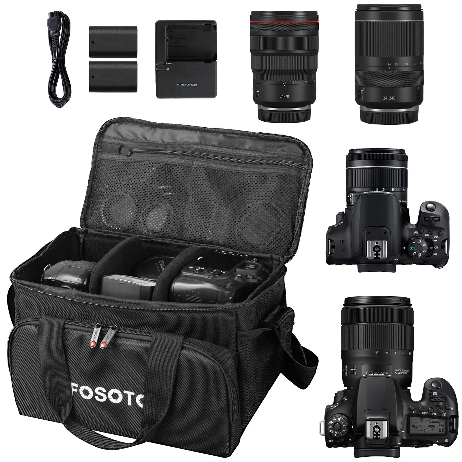 DHgate.com:Waterproof Camera Bag Backpack DSLR - Fosoto Large Capacity ...