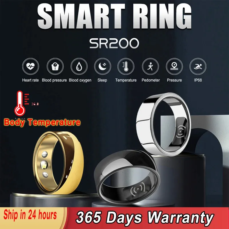 DHgate.com:Smart Health Ring: 24/7 Heart Rate, BP, SpO2 & Sleep Monitor ...
