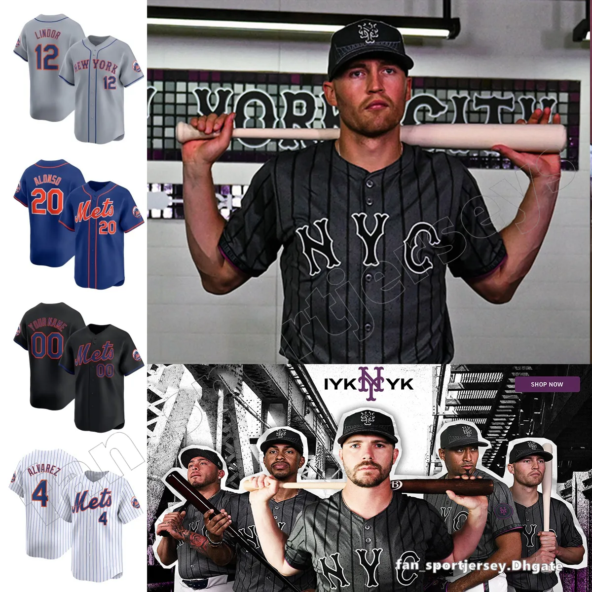 Mets Aarez 2024 City Connect Jersey Pete Alonso Martinez Thompson ...