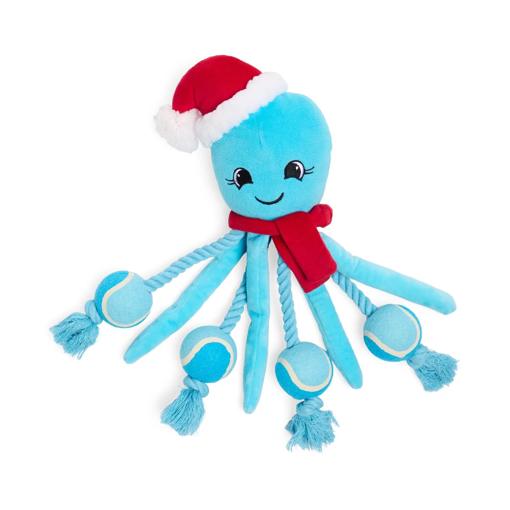 Octopus Cat Toy: Large Plush Toy With Rope Tentacles And Internal ...