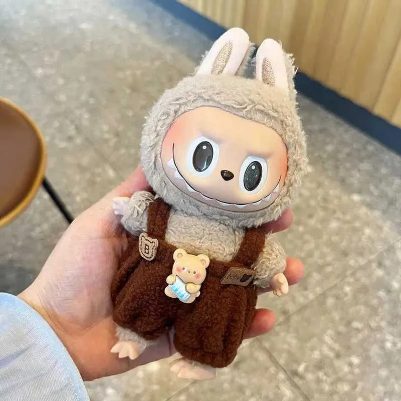Labubu Coffee Teddy Bear Vvs Diamond Pendant 17cm Super Cute Clothing ...