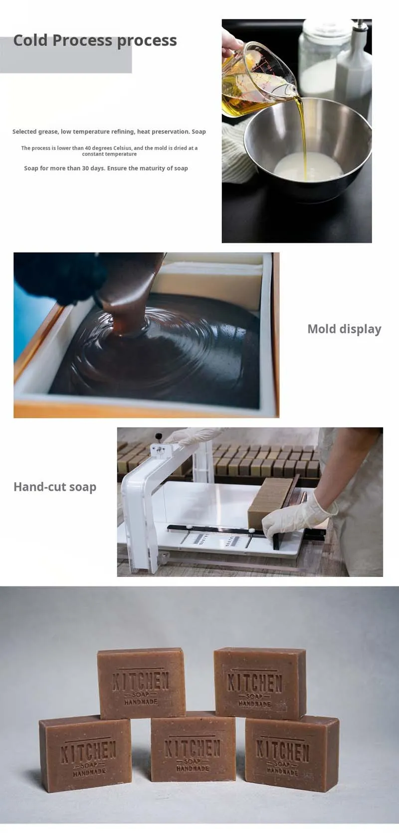 Handmade Kitchen Soap Bar For Effective Cleaning Of Tofu Dishes, Pots ...