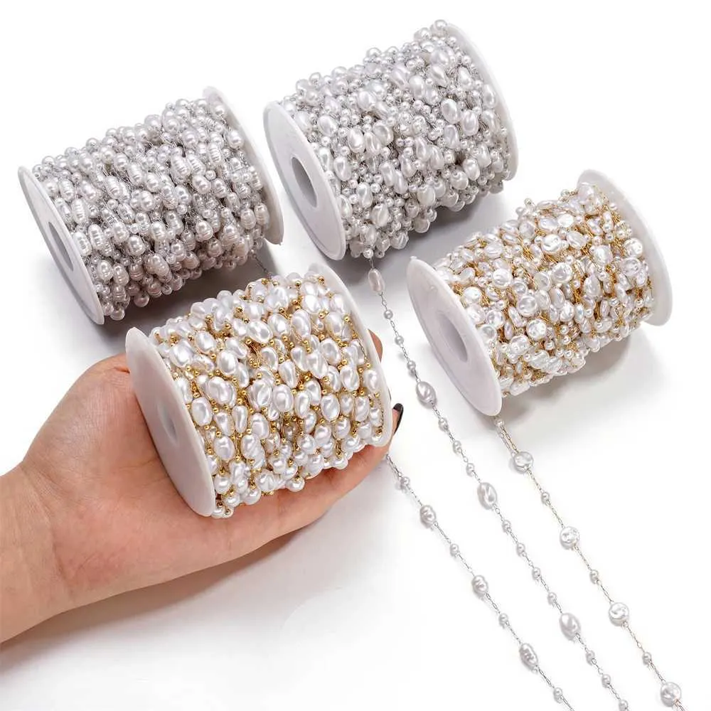 Premium Stainless Steel Beaded Chain - 1 Meter DIY Jewelry Making ...