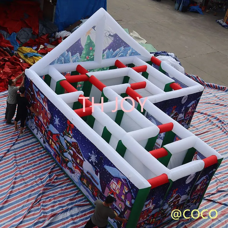 Outdoor Activities Giant Christmas Theme Inflatable Maze, 2024 ...