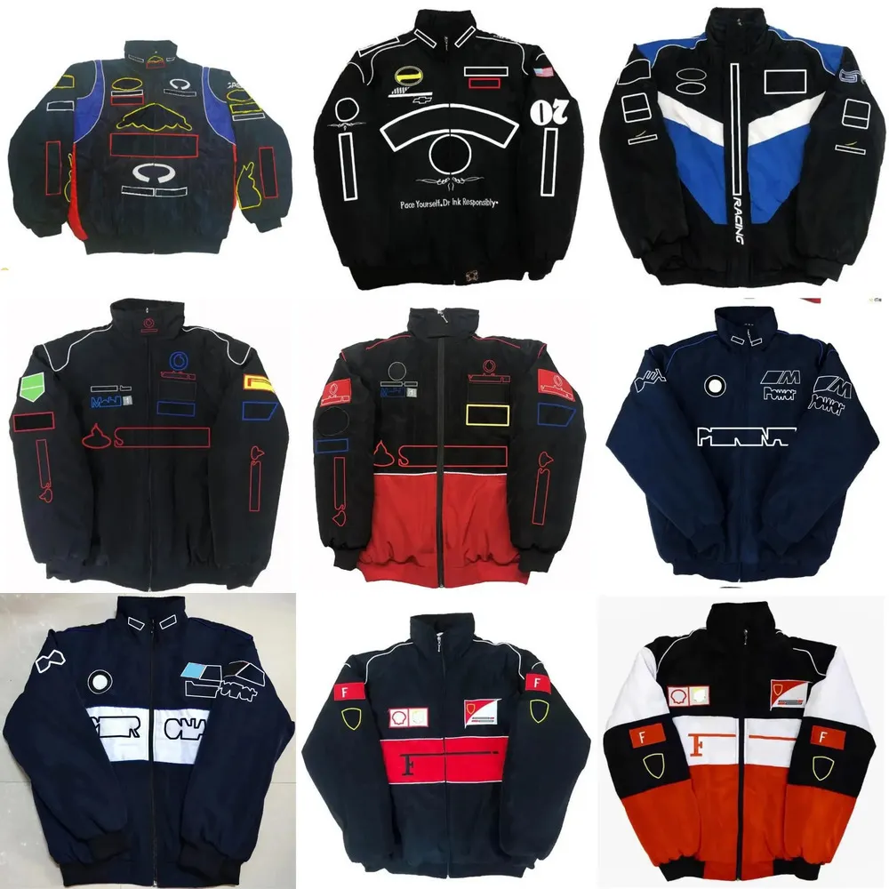 Full Embroidered Cotton F1 Racing Vintage F1 Jacket For Autumn And ...