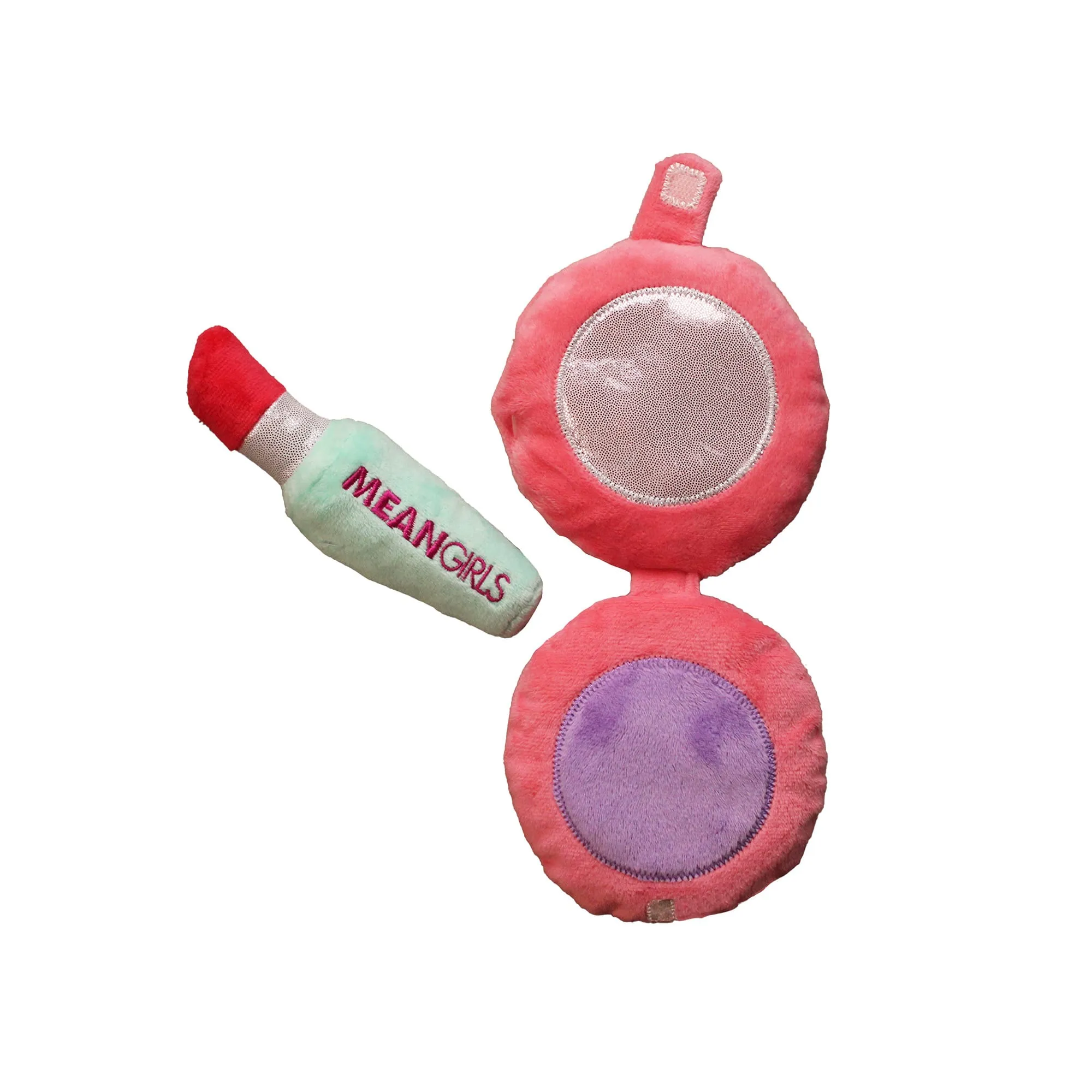 Mini Lipstick & Compact Dog Toy Set, X-Small, 2-Pack - Fun Lip Toys ...