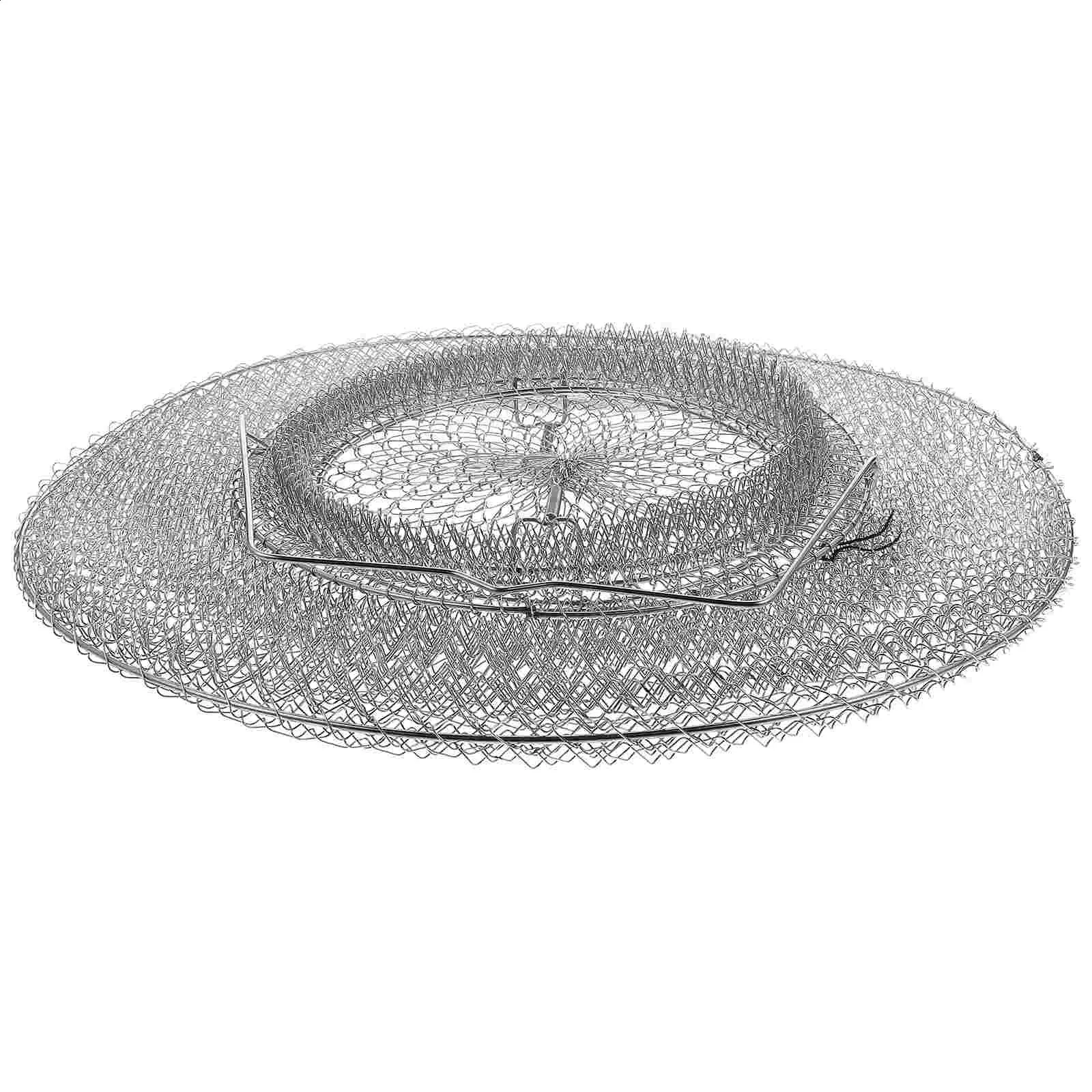 Retractable Stainless Steel fishing cage with Wire - Crab, Shrimp, and ...
