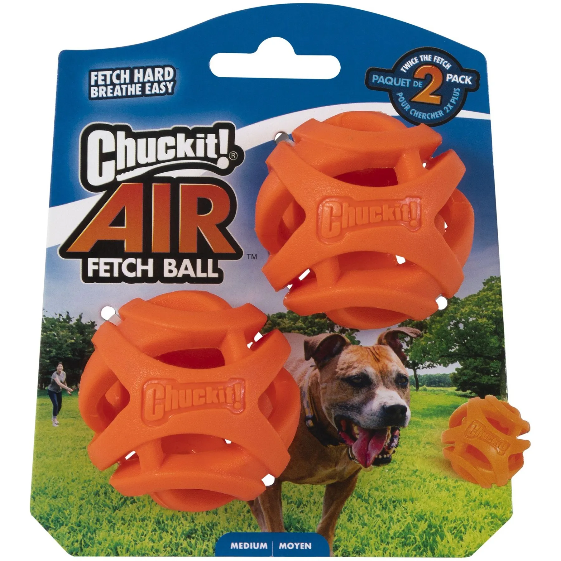 Durable Fly and Fetch Dog Toy 2-Pack - High-Bounce Ball Toys for Dogs ...