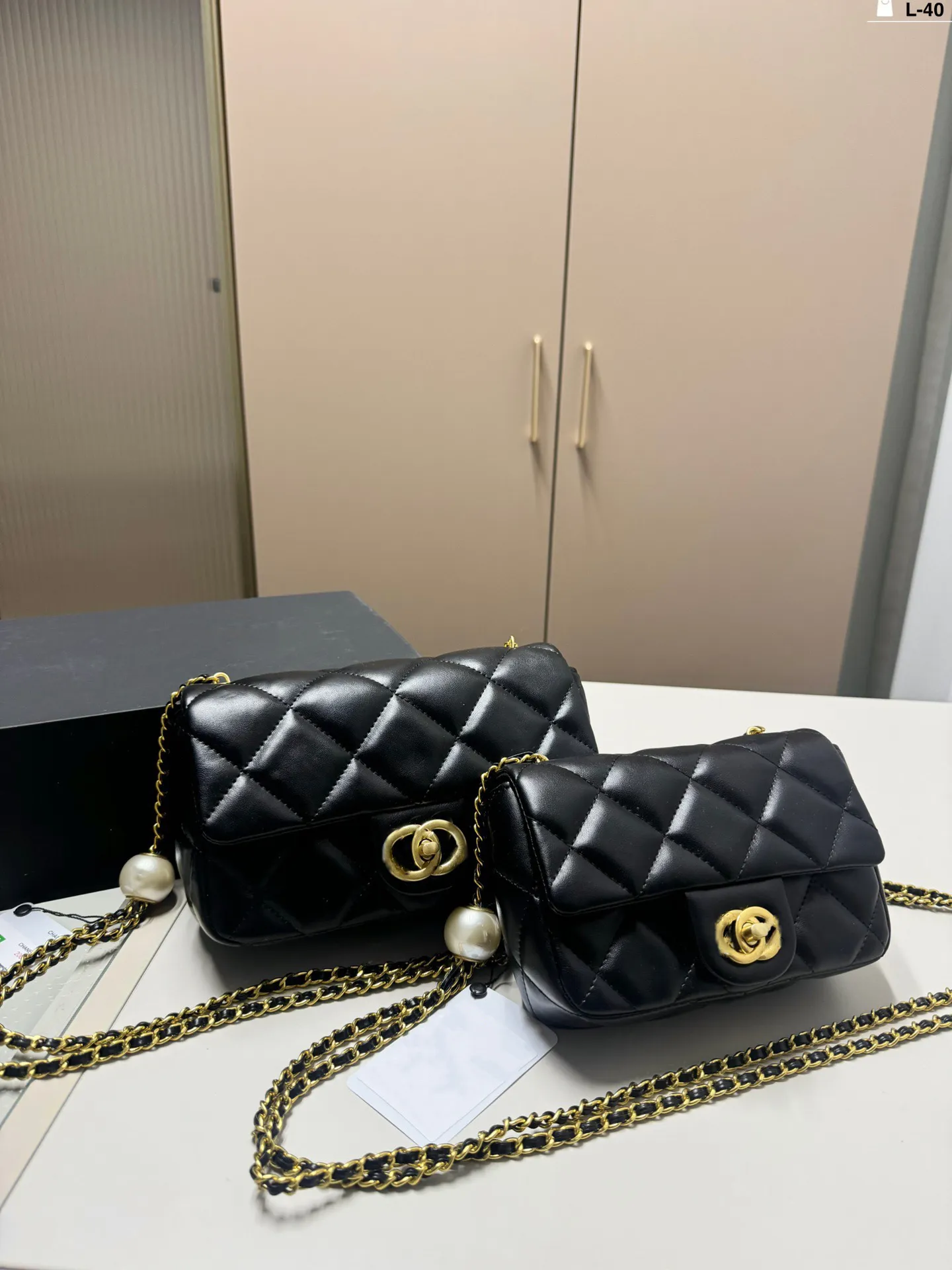 Chain Bag, Single Shoulder Bag with Diamond Pattern, Classic Style ...