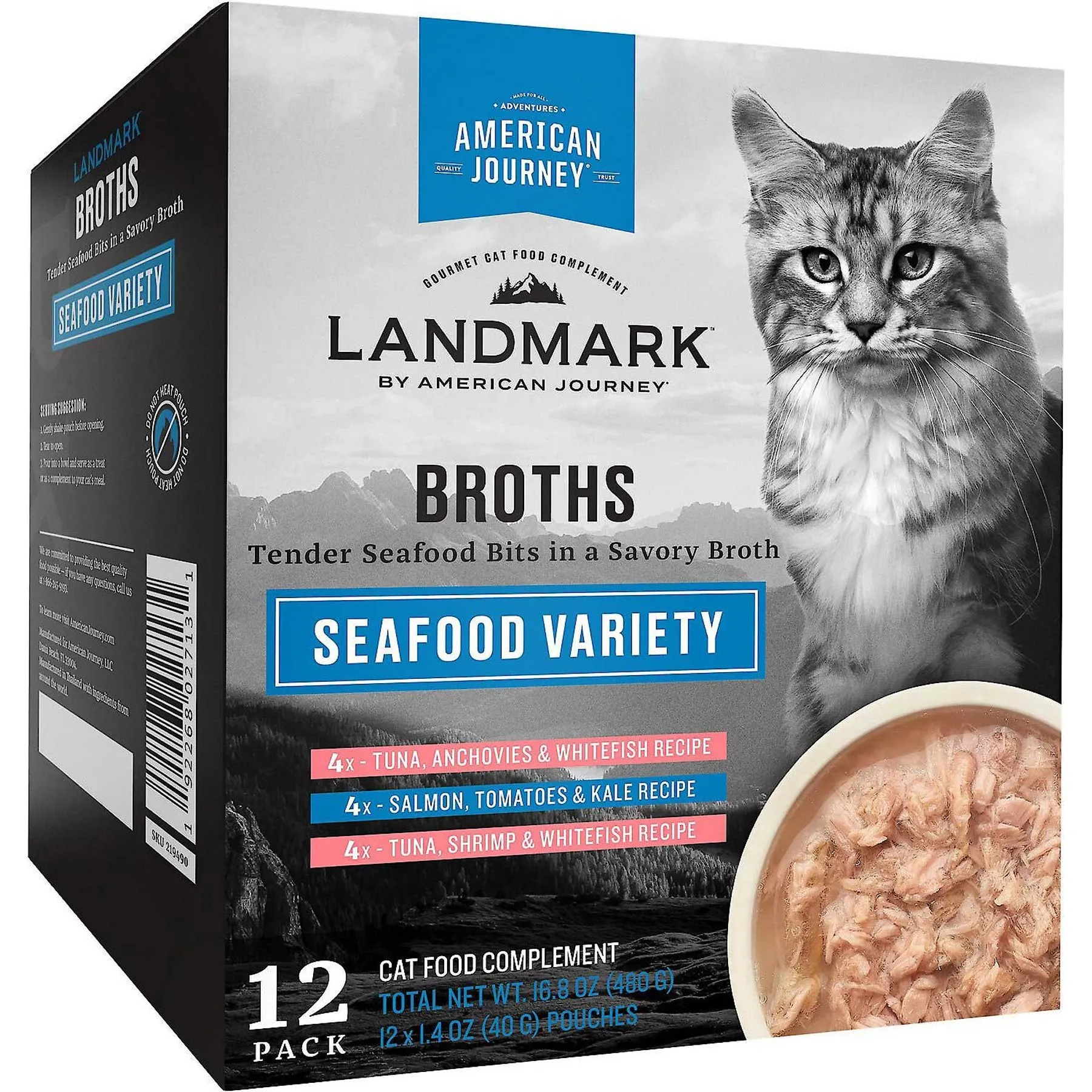 Seafood Variety Pack Wet Cat Food Complement Pouches - Salmon & More ...