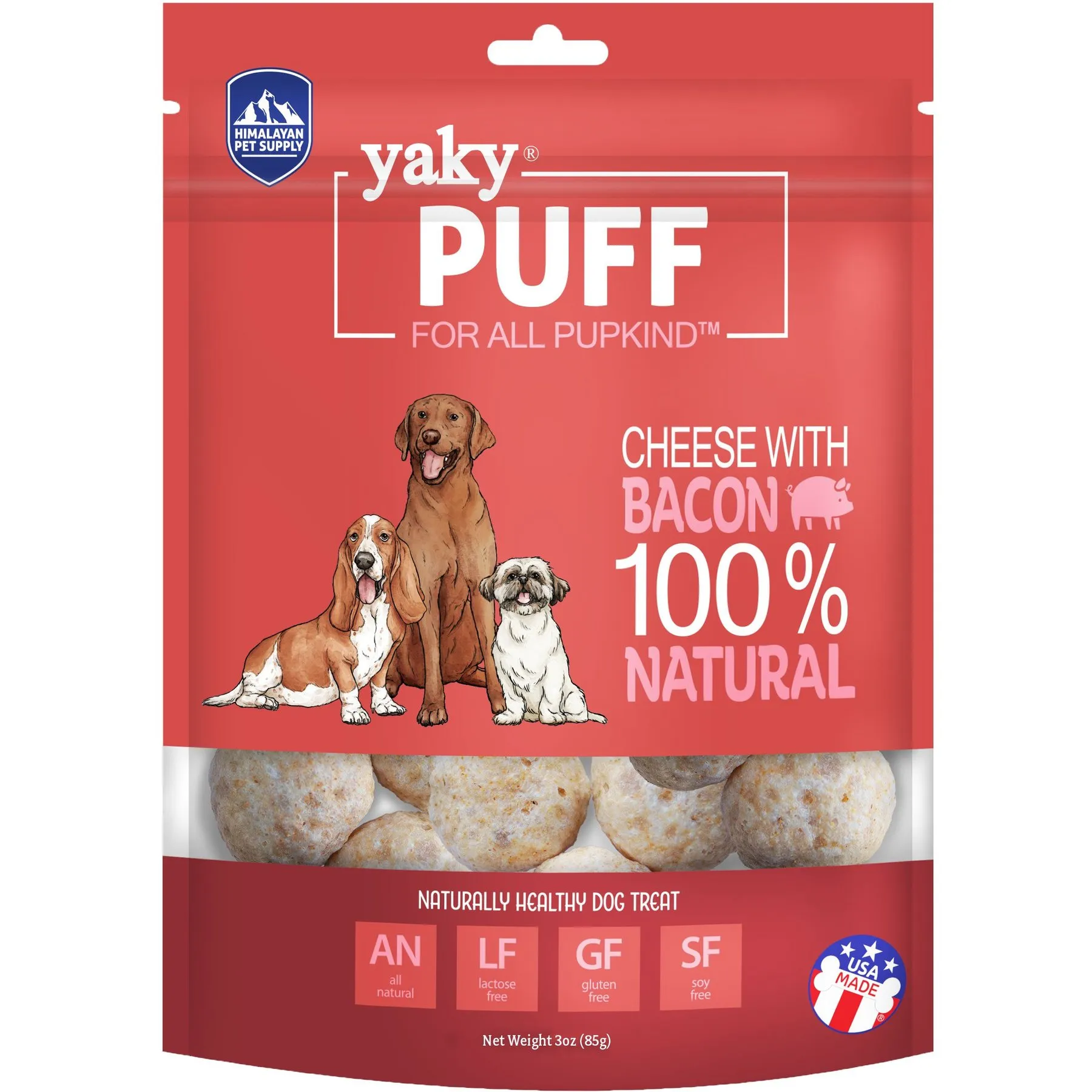 Bacon Flavored Puffed Dog Treats - Grain-Free Recipe, Healthy ...