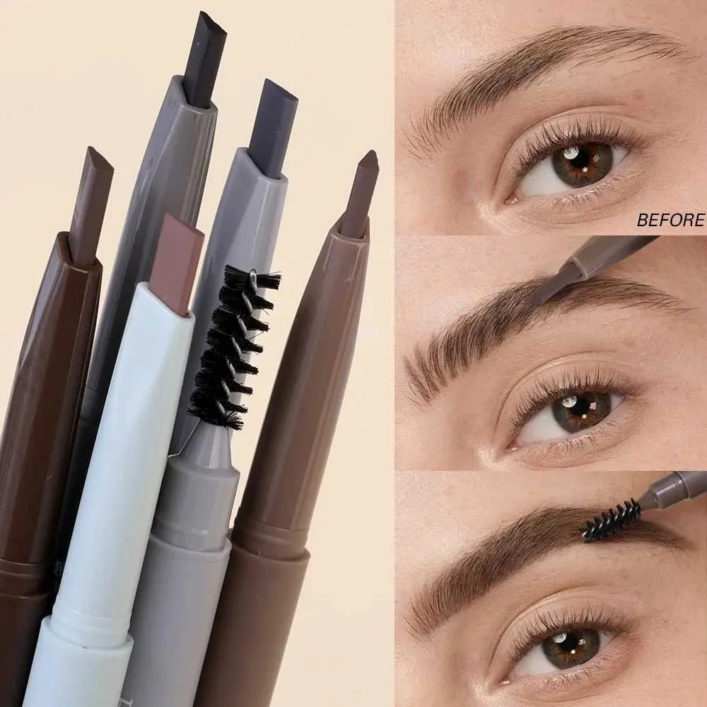 Double-Ended Brow Perfection: Waterproof, Smudge-Proof Eyebrow Pencil ...