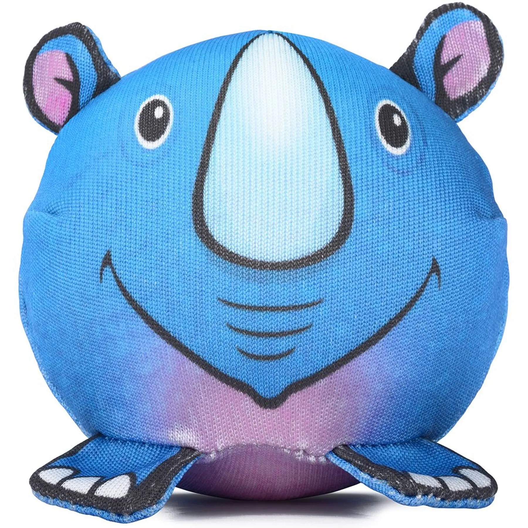 Durable Rhino Ball Dog Plush Toy, Dark Blue: Safe, Long-Lasting Fun ...