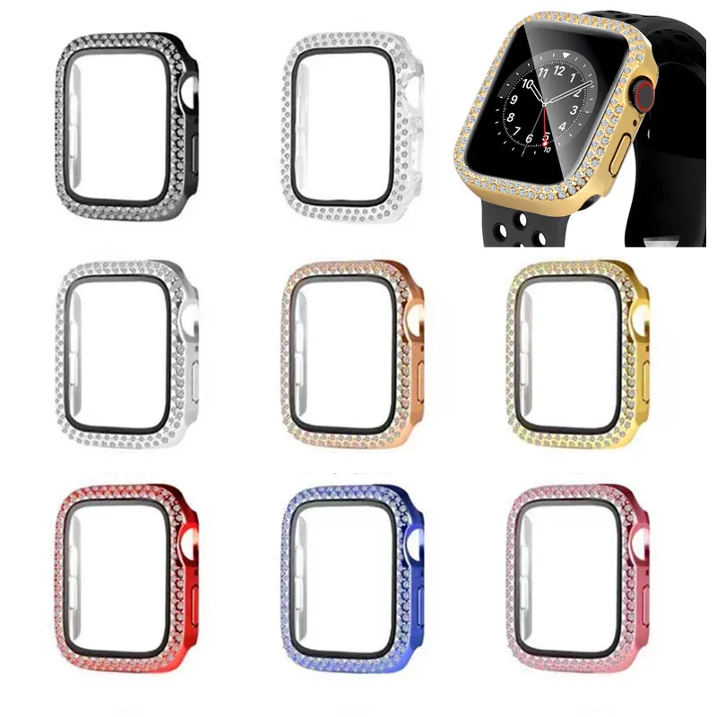 Diamond Apple Watch Case with Screen Protector, Rhinestone Bling ...