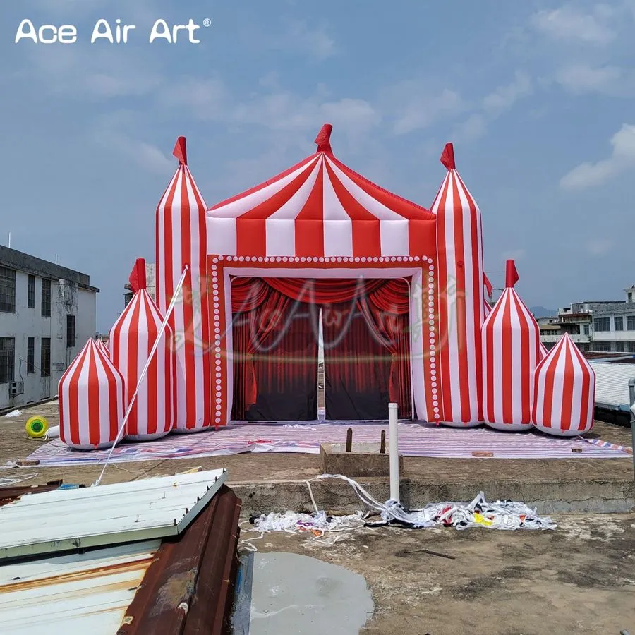 Wholesale 26ft Inflatable Circus Arch With Removal Outdoor Curtains For ...