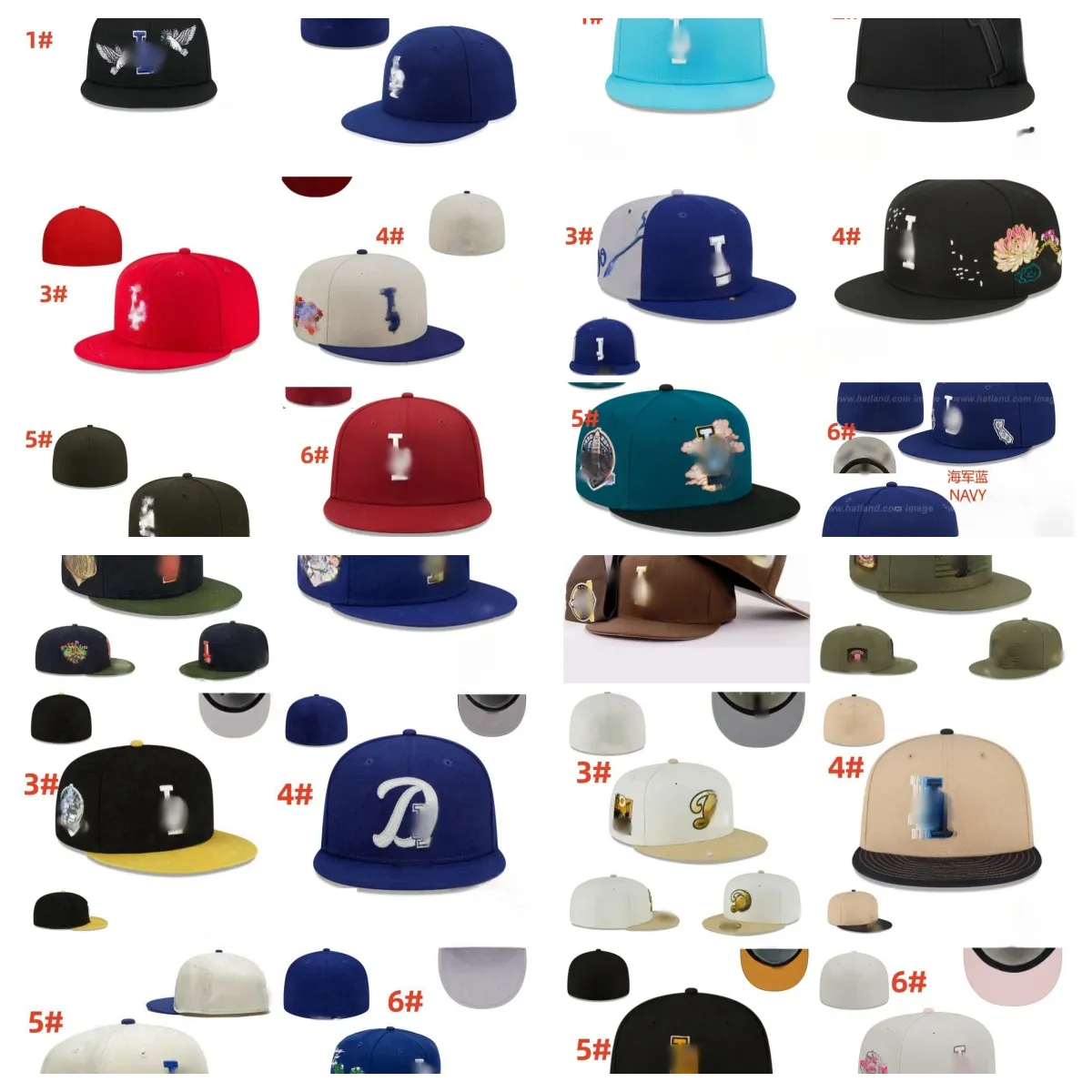 Designer NEW Hats Letter Sport Hat Men's Fitted Caps Hip Hop Size Hats ...