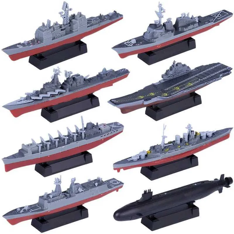 Plastic Warship Model Kits 8 Different 1/1000 Scale 15cm Puzzle ...