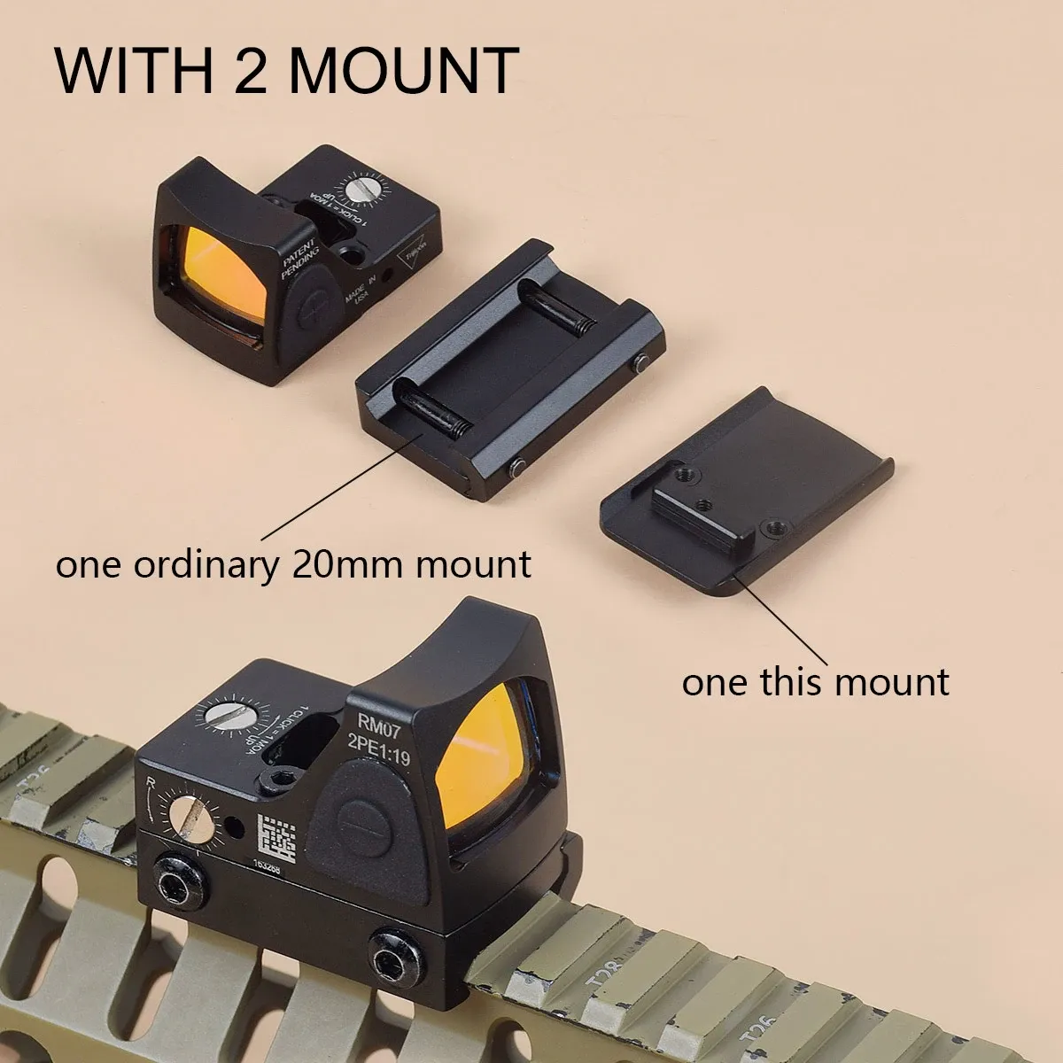 Scopes Tactical Mini Rmr Red Dot Sight Collimator Glock Rifle Reflex ... Scopes Tactical Mini Rmr Red Dot Sight Collimator Glock Rifle Reflex ...