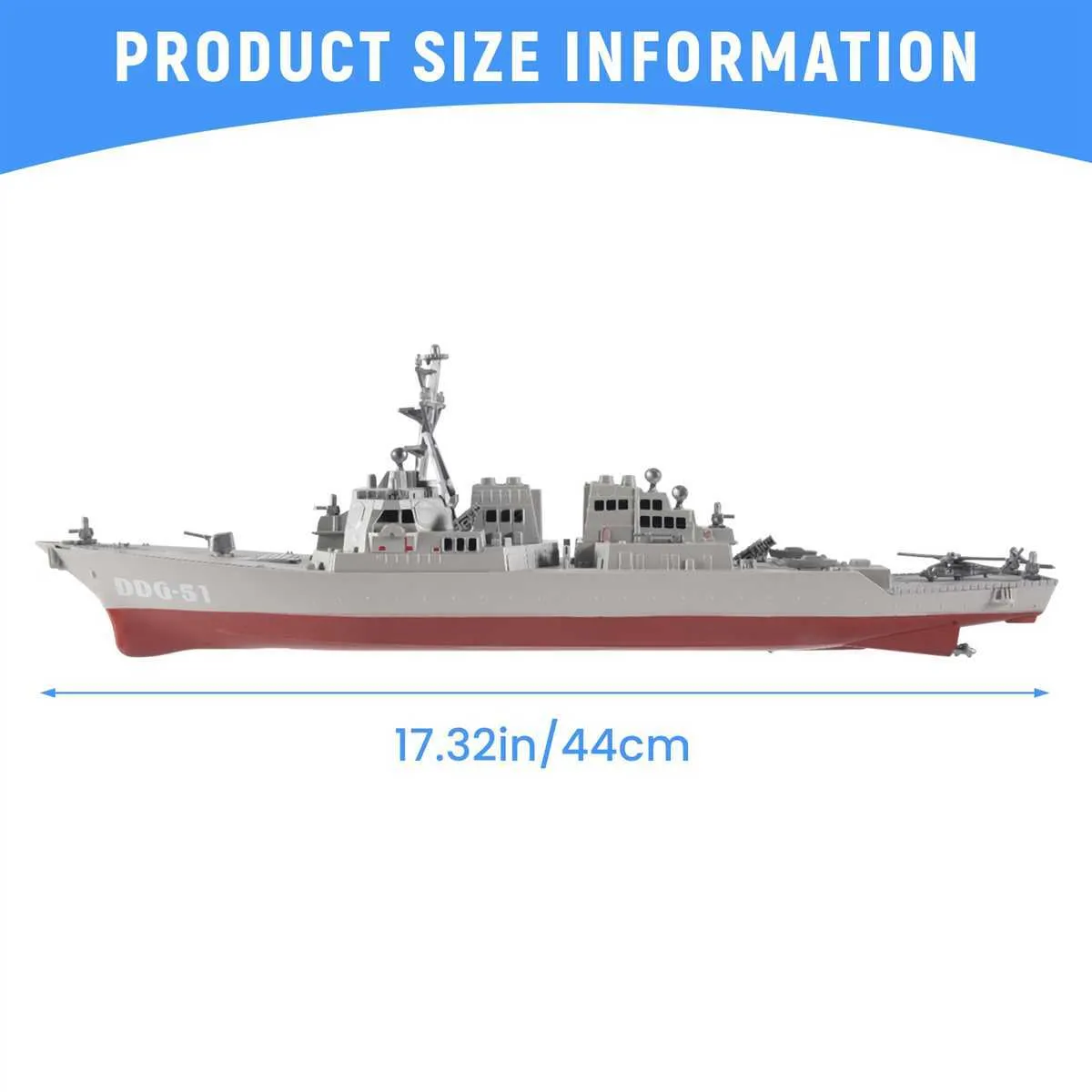 Guided Missile Destroyer Ship Model | DIY Warship Model Kit With ...