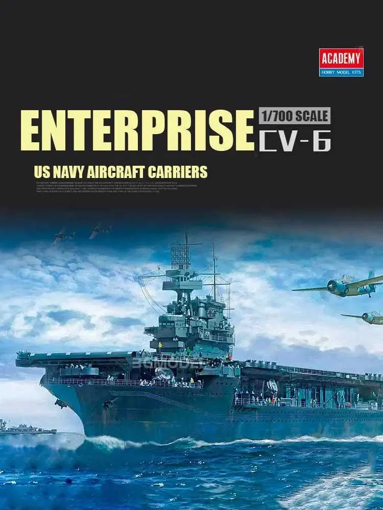 College Assembly Ship Model Kit 14409 Aircraft Carrier CV 6 Enterprise ...