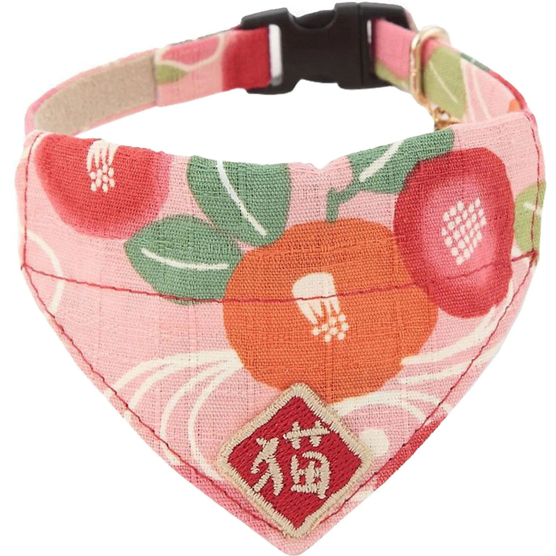 Kimono Bandana Cat Collar with Bell - Breakaway Safety, Soft Cotton ...