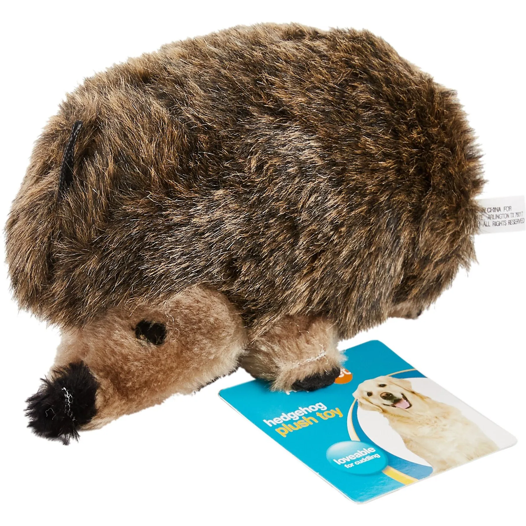 Booda Soft Bite Large Hedgehog Plush Dog Toys Durable Squeaky Chew Toy ...