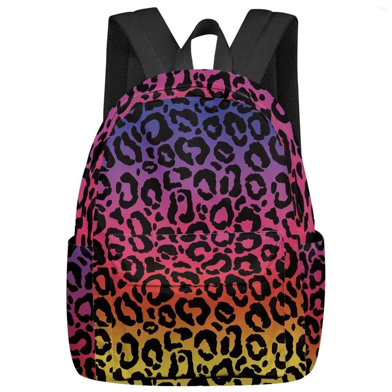 Leopard Print Gradient Leopard Print Backpack With Animal Skin Texture ...