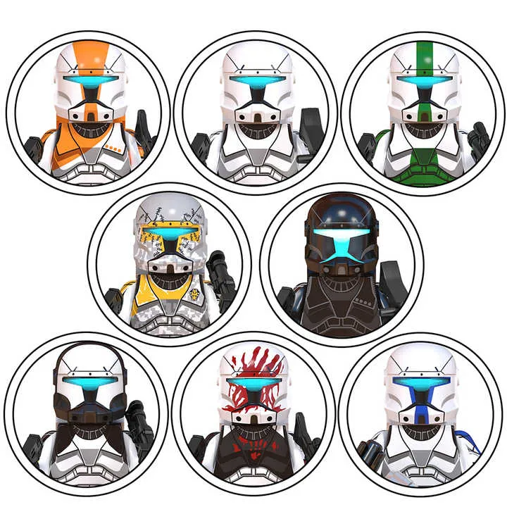 DHgate.com:WM6124 8Pcs/Lot Space Wars Clone Trooper Commander Gregor ...