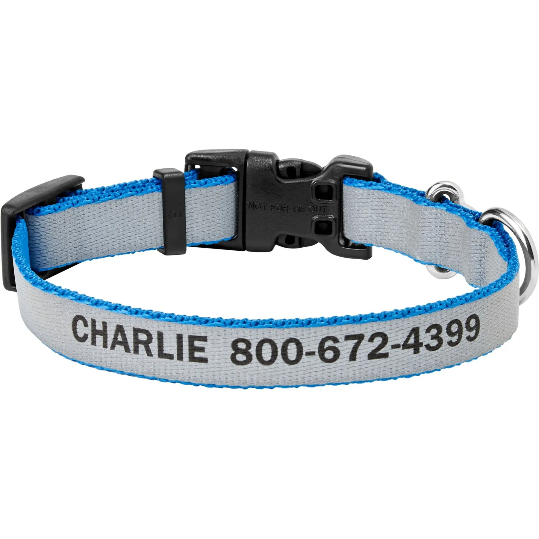 Personalized Reflective Dog Collar - Custom Embroidered, Safe & Visible ...