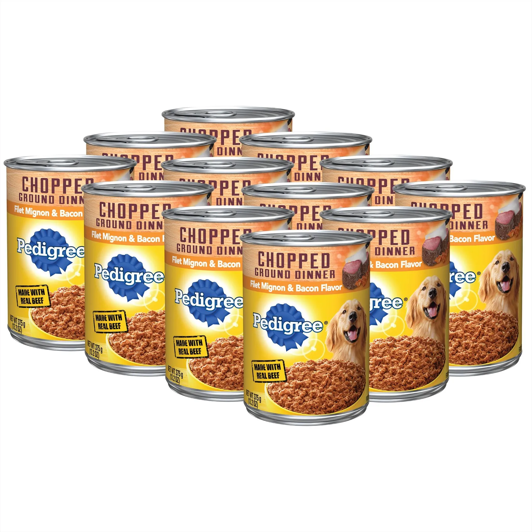 Gourmet Wet Dog Food: Filet Mignon & Bacon Flavor, Premium Quality for ...