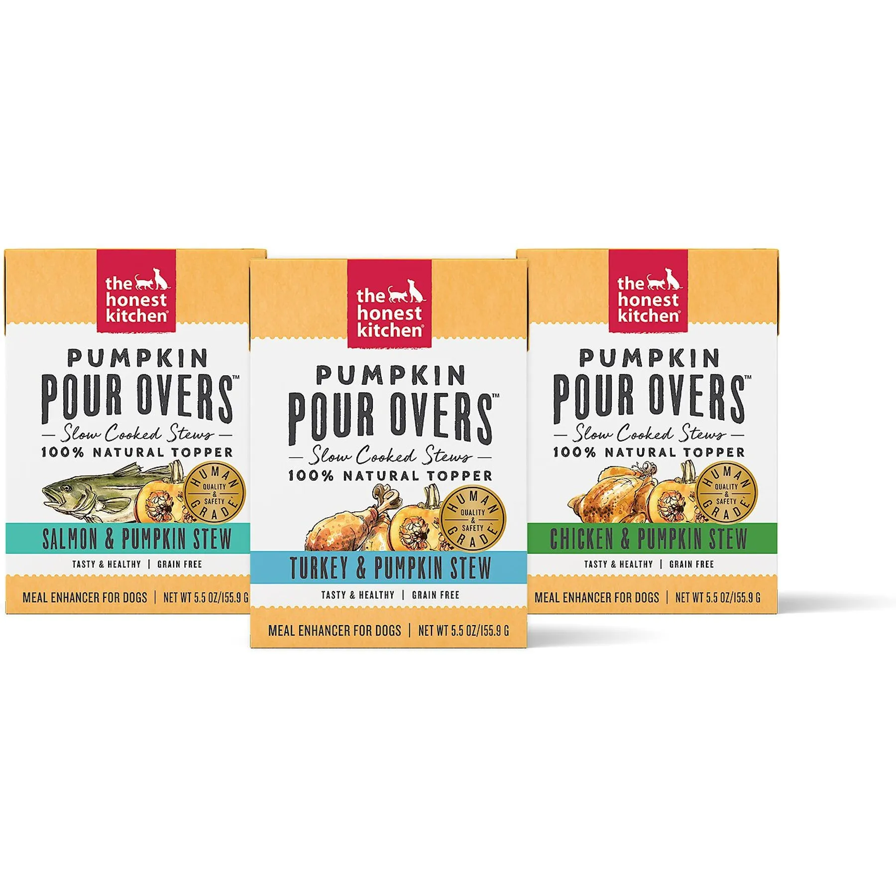 Pumpkin Puree Dog Food Toppers Variety Pack - Nutrient-Rich, Delicious ...