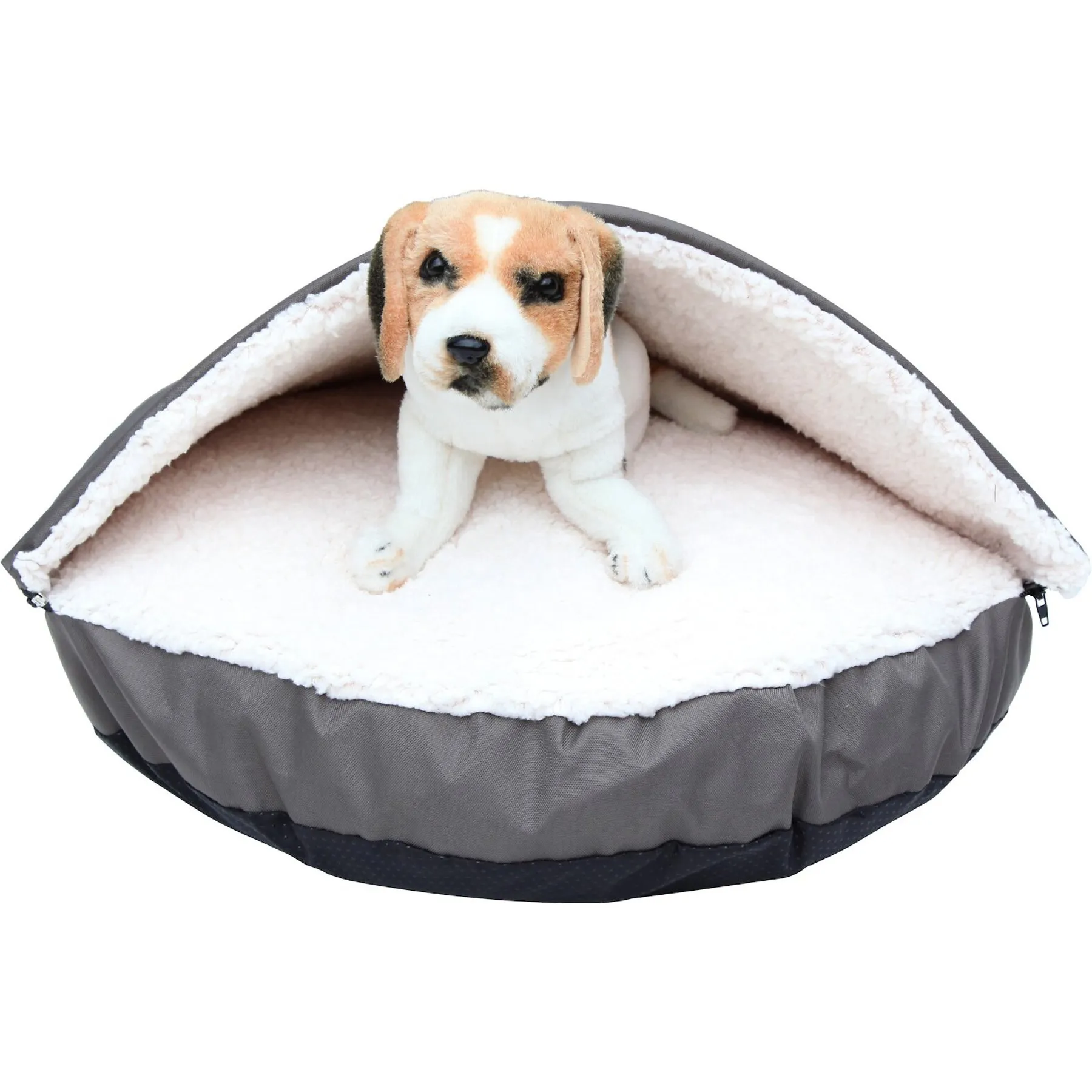 Cozy Pet Cave Bed: Durable Oxford & Sherpa, Removable Cover - Shop Now ...