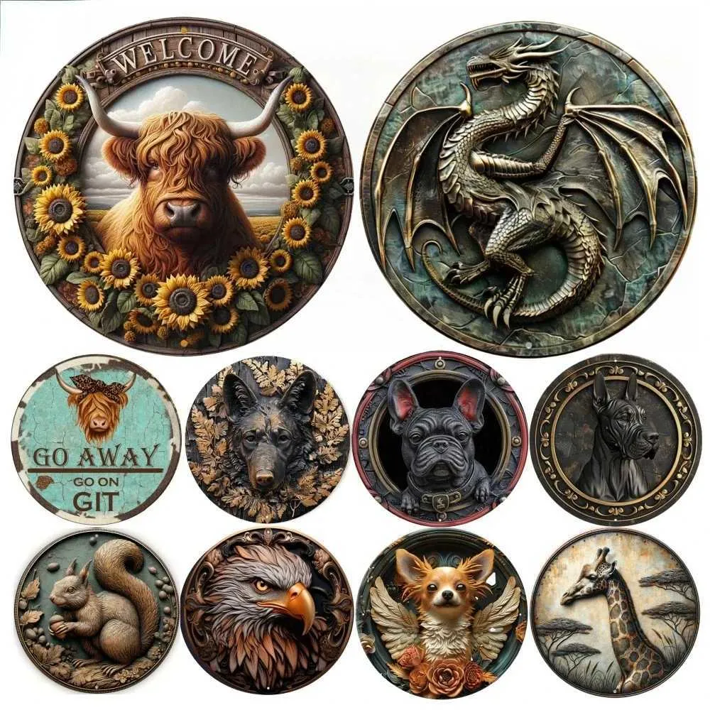 Round Metal Art: Decorative Metal Wall Art, Entrance Decor, Gift - Shop ...