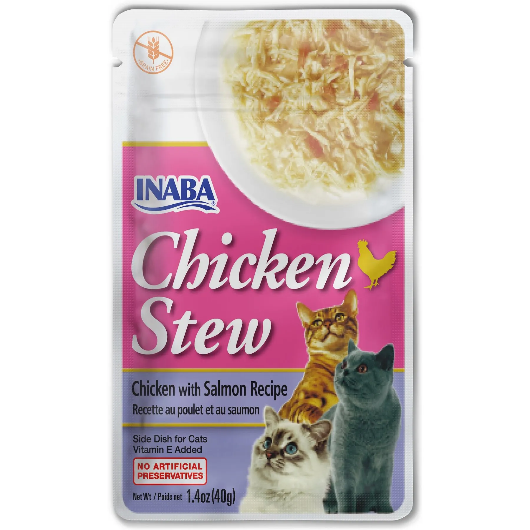 Inaba Chicken Stew Grain Free Cat Food Topper Chicken & Salmon Recipe ...