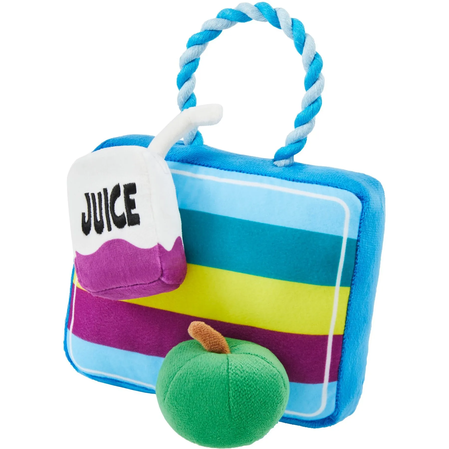Cartoon Lunch Box Dog Toy Set: Plush Food & Rope Squeaky Fun! Shop Now ...