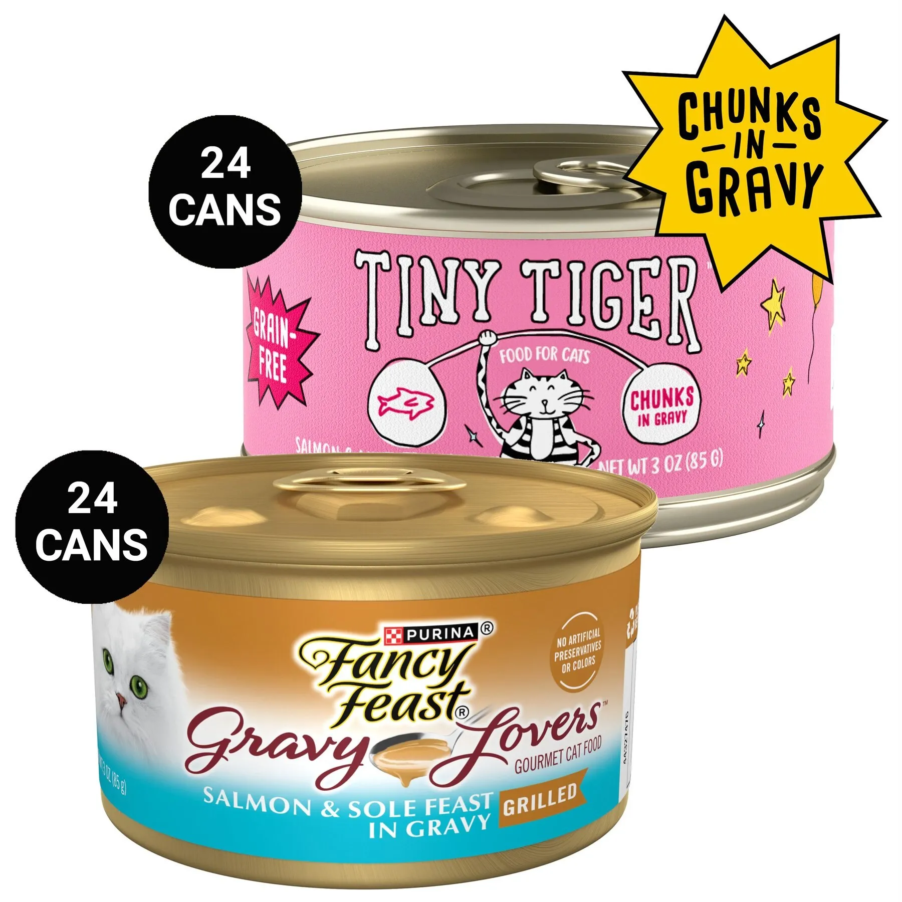 DHgate.com:Grain-Free Salmon & Whitefish Cat Food Chunks in Gravy - Wet ...