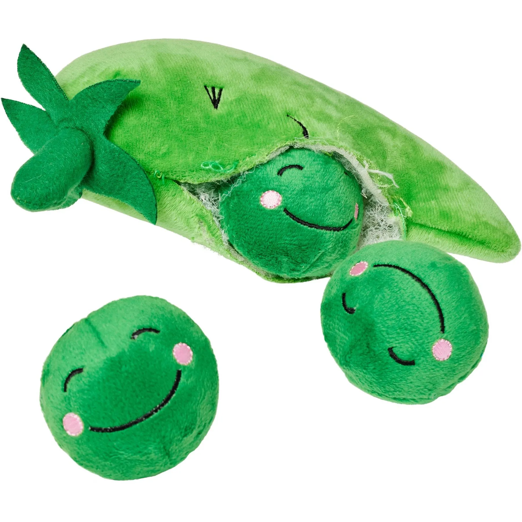 Plush Peas in a Pod Squeaky Dog Toy - 2-in-1 Rip & Reveal Fun! Best ...
